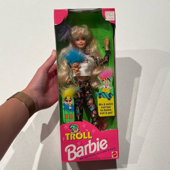 Barbie | Toys | New Mattel 992 Troll Barbie Doll Vintage 1257 Blonde ...